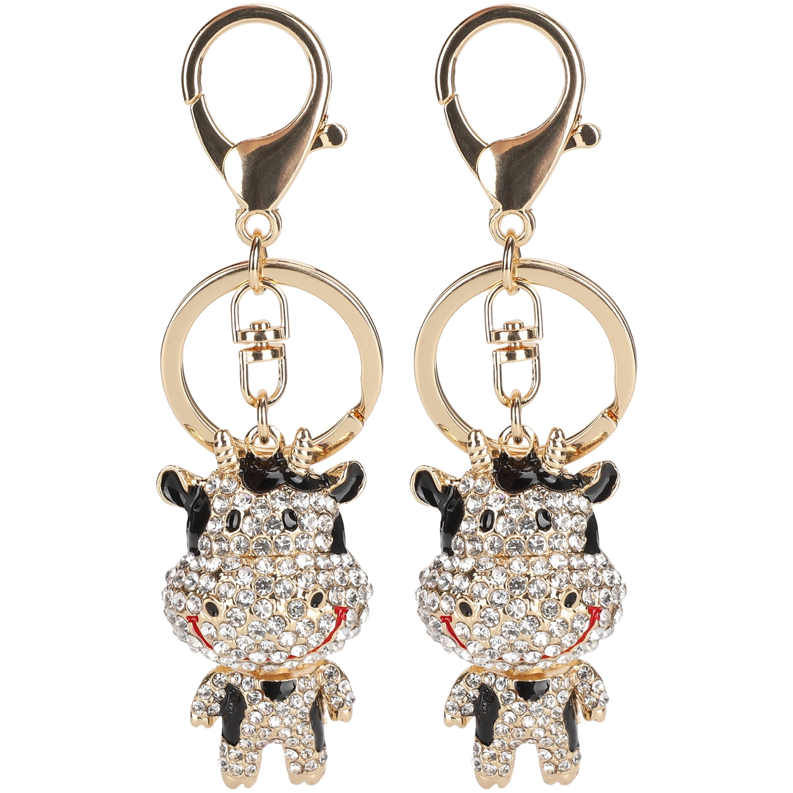 2 Pcs Cute Keychain Novelty Cattle Styling Key Chains Decoration For ...