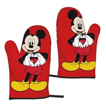 Disney Home Monochrome 2 Piece Oven Mitt Set, White - Walmart.com