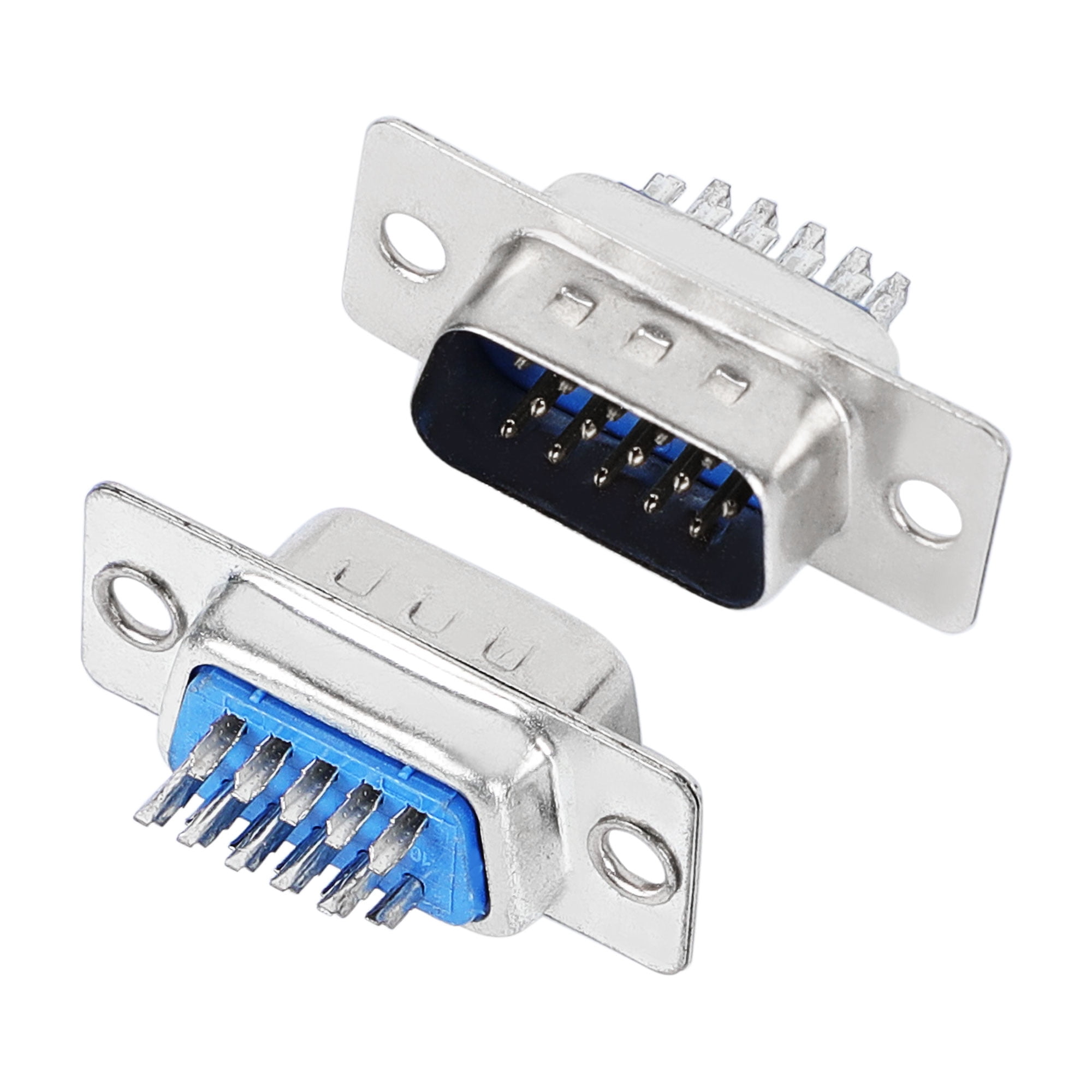 2 Pcs DB15 Solder Connector RS232 Terminal 15 Pin D-Sub Male Connector VGA Adapter Connectors ...