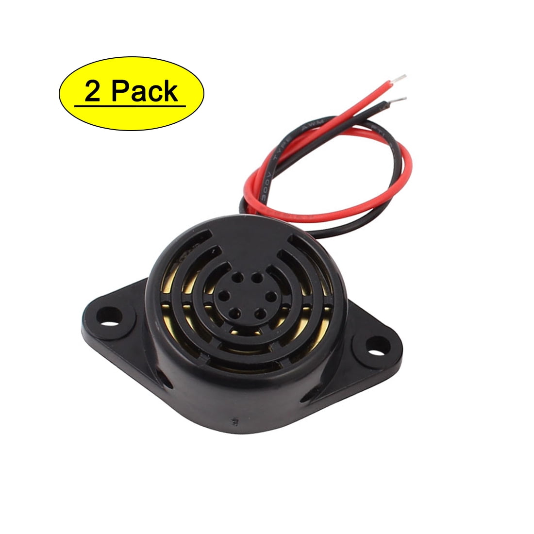 2 Pcs DC 3-24V 12V 2-Wired Continuous Active Electronic Buzzer Alarm ...