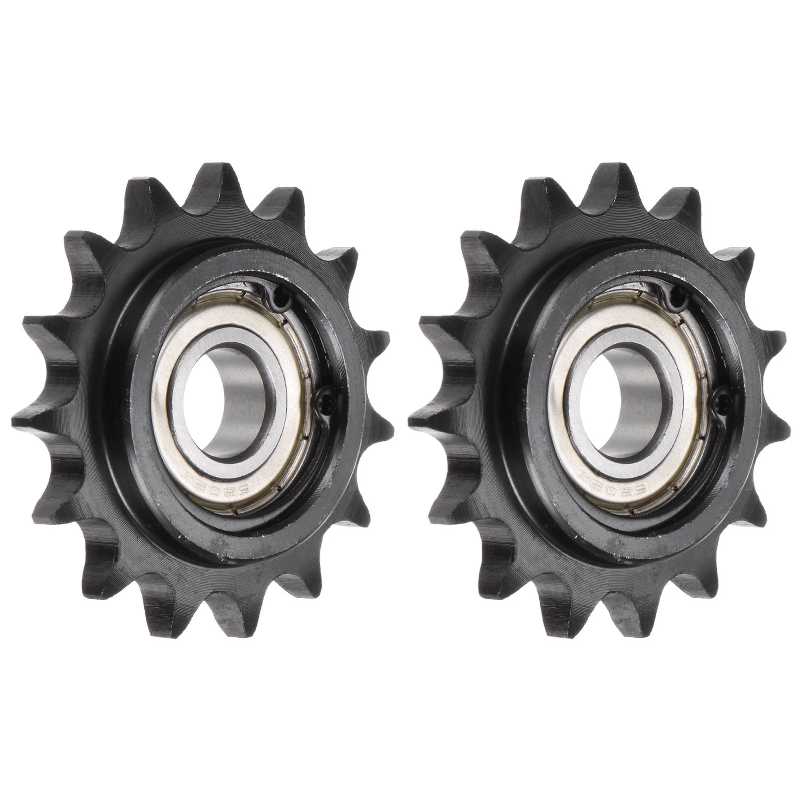 2 Pcs DIN(ISO) 08B Roller Chain Idler Sprocket 15mm Bore, 1/2" Pitch ...