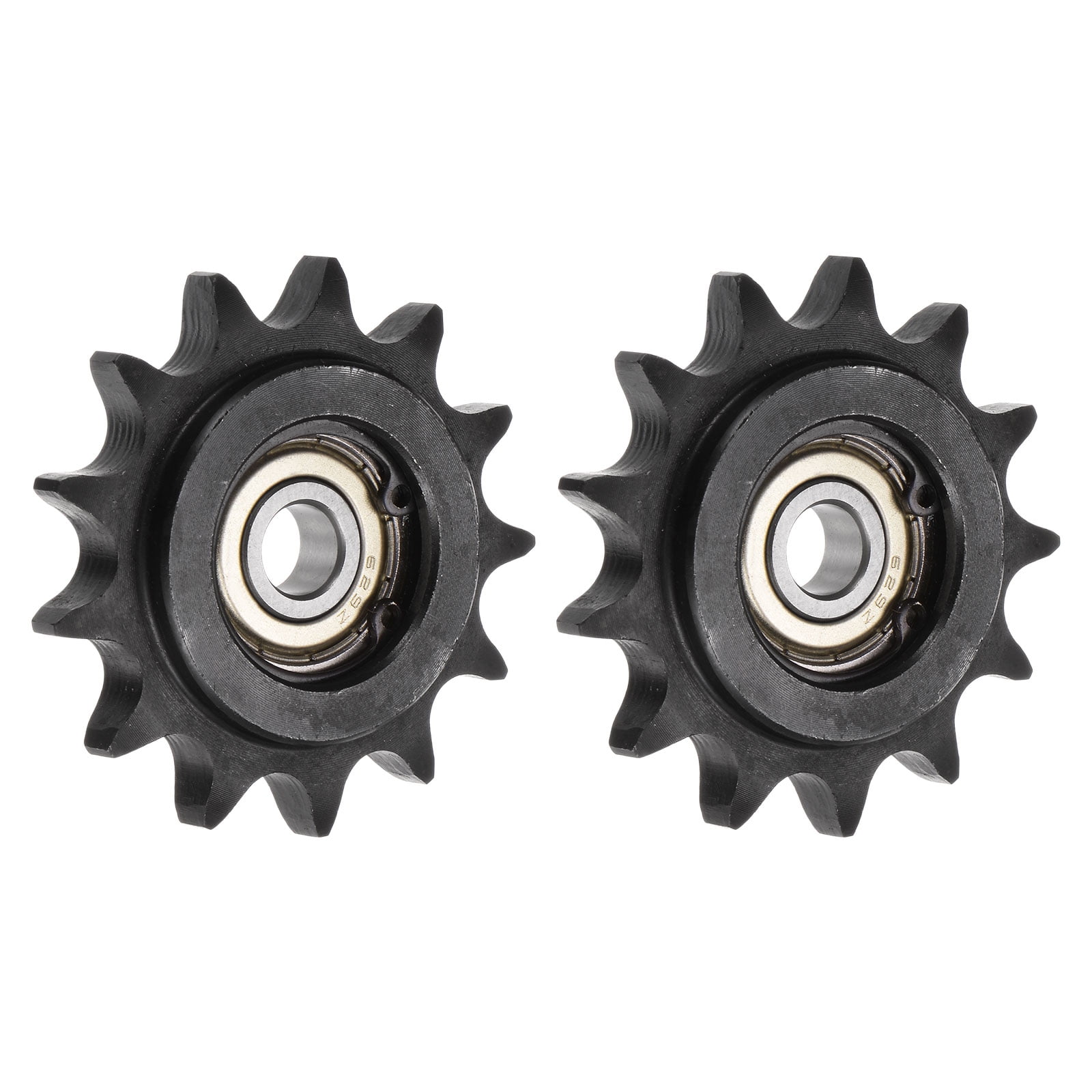 2 Pcs DIN(ISO) 08B Roller Chain Idler Sprocket 9mm Bore, 1/2" Pitch ...