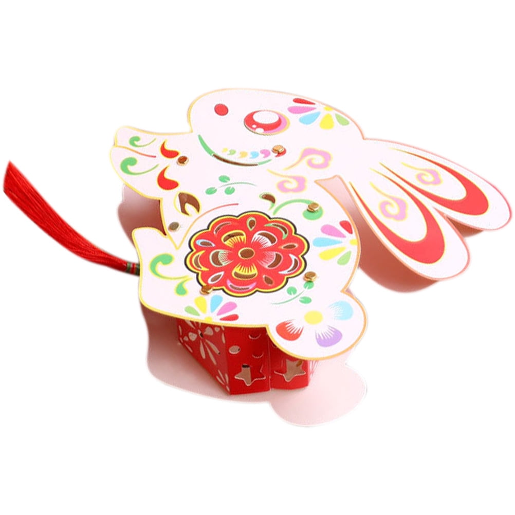 2 Pcs DIY Bunny Lantern Kit Year of Rabbit Party Decoration School ...