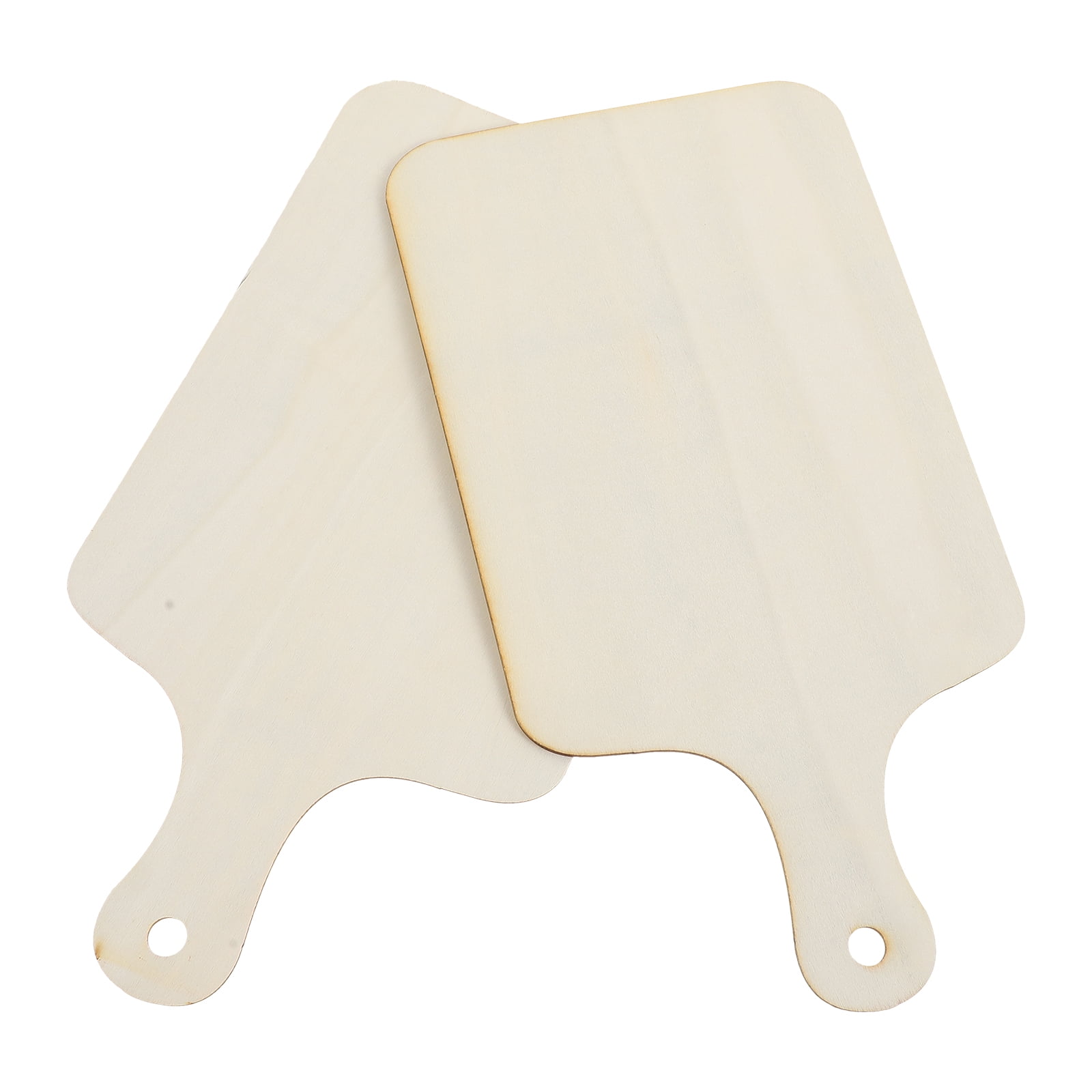2 Pcs DIY Wood Tray Breadboard Serving Platters Rectangle Cheese Wooden ...