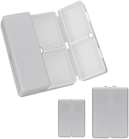 2 Pcs Daily Pill Organizer, 7 Compartments Portable Pill Case Travel ...