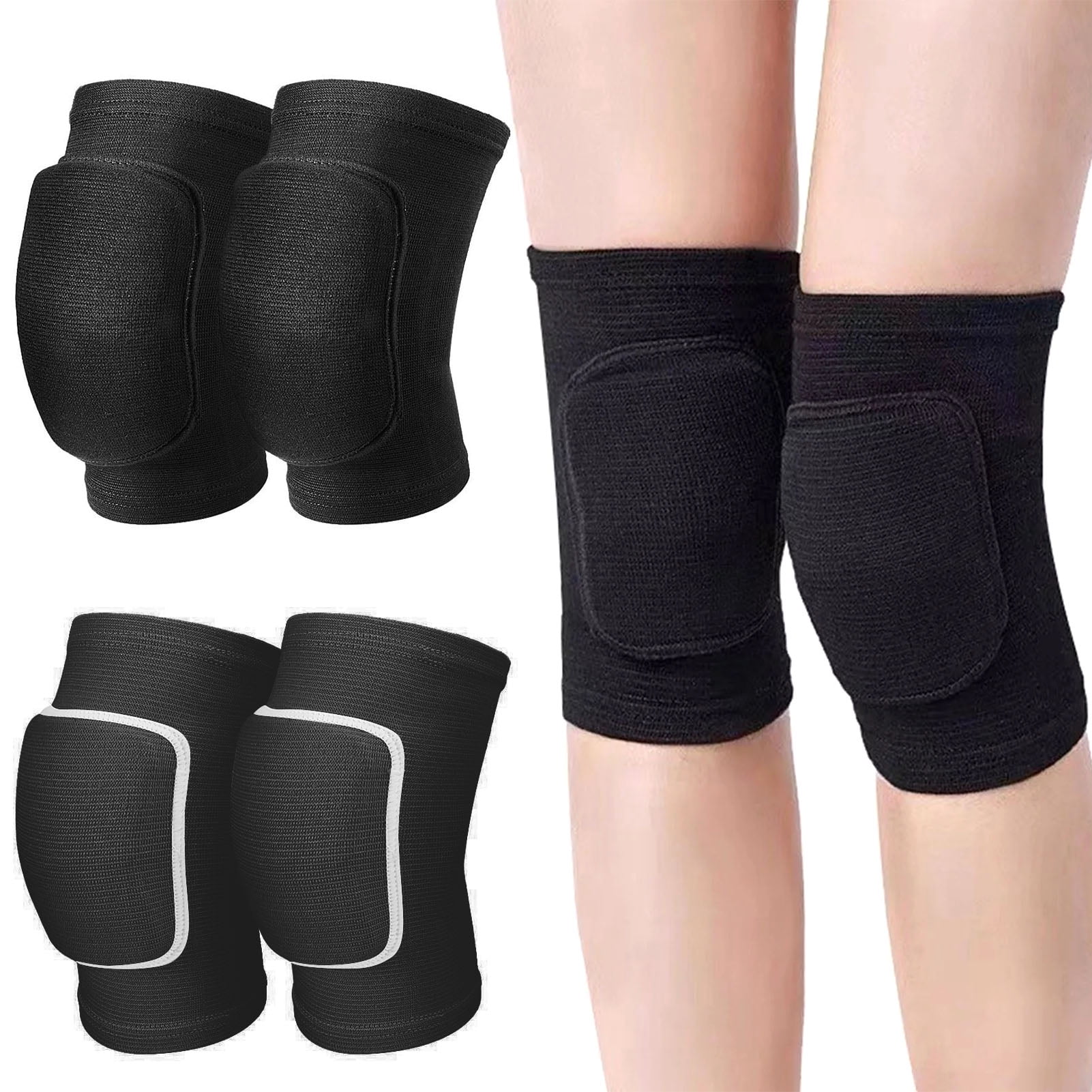 2 Pcs Dance Knee Pads for Women, Knee Braces & Support Stretchy ...