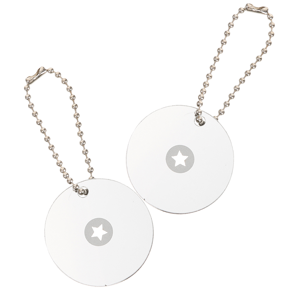 2 Pcs Daylight Signal Mirror Portable Camping Gadget Emergency Mirrors ...