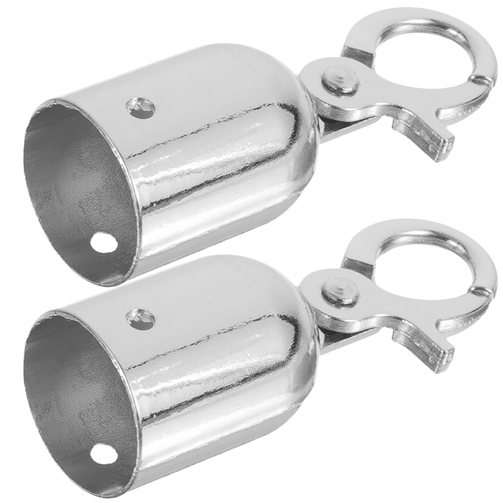 2 Pcs Decking Rope Fittings Bell Snap Hooks for Washing Line End Stop ...