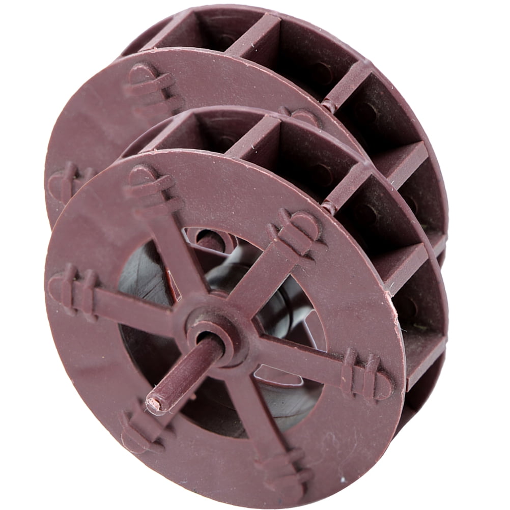 MERRYHAPY shui Water Wheel Light Brown Plastic for Indoor Home Office ...