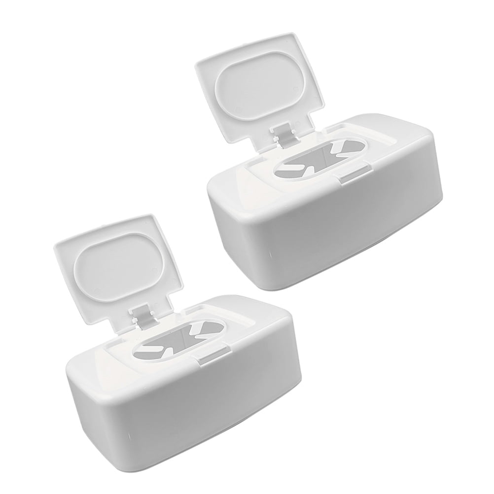 2 Pcs Decor Compact Kitchen Home Wipes Case Wet Wipes Storage Box ...