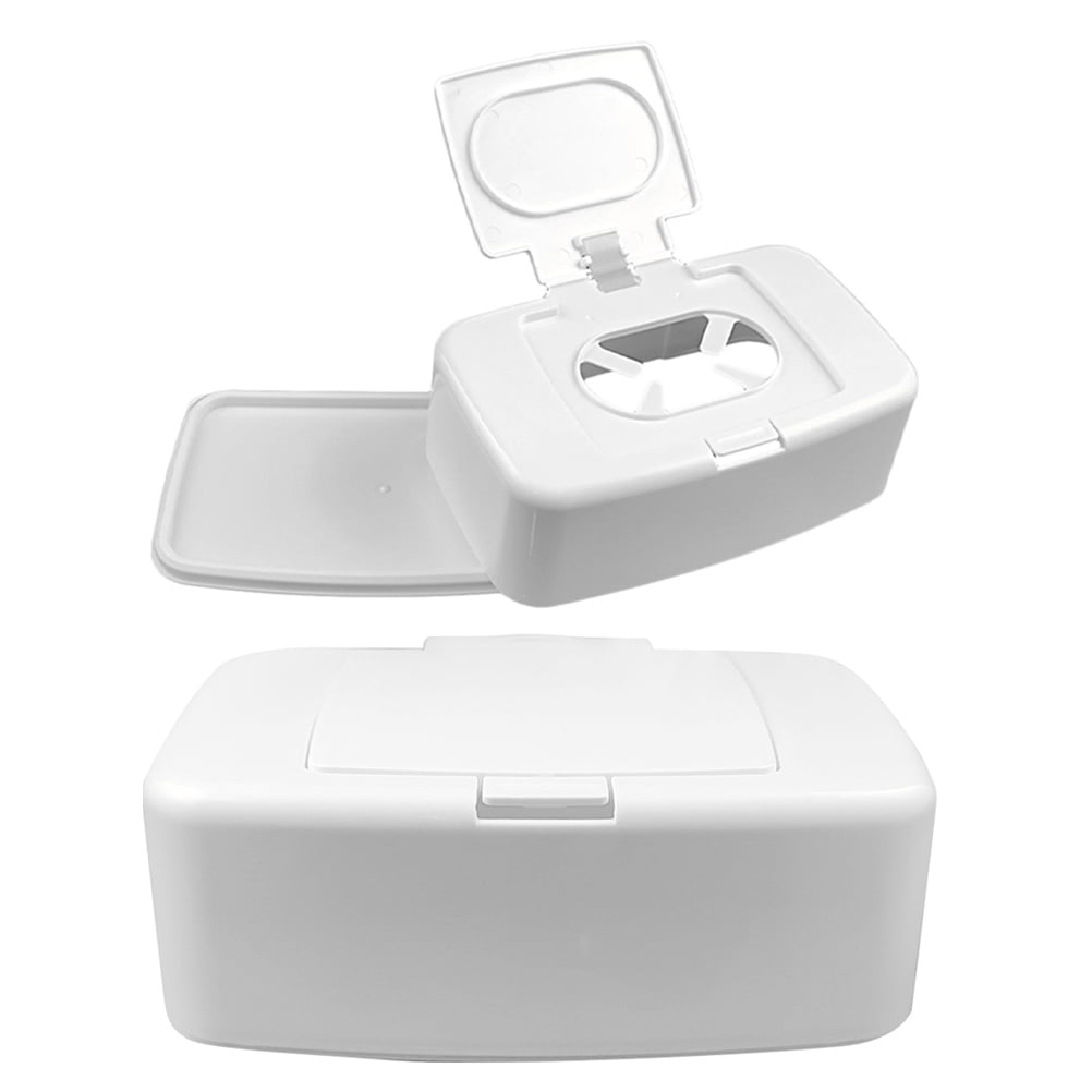 2 Pcs Decorate Container Kitchen Wet Tissue Case Wet Wipes Storage Box ...