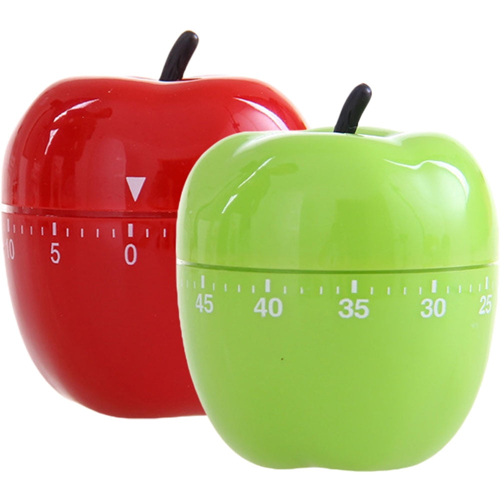 2 Pcs Decorative Fruit Timer Baking Reminder Clocks Cooking Metal ...