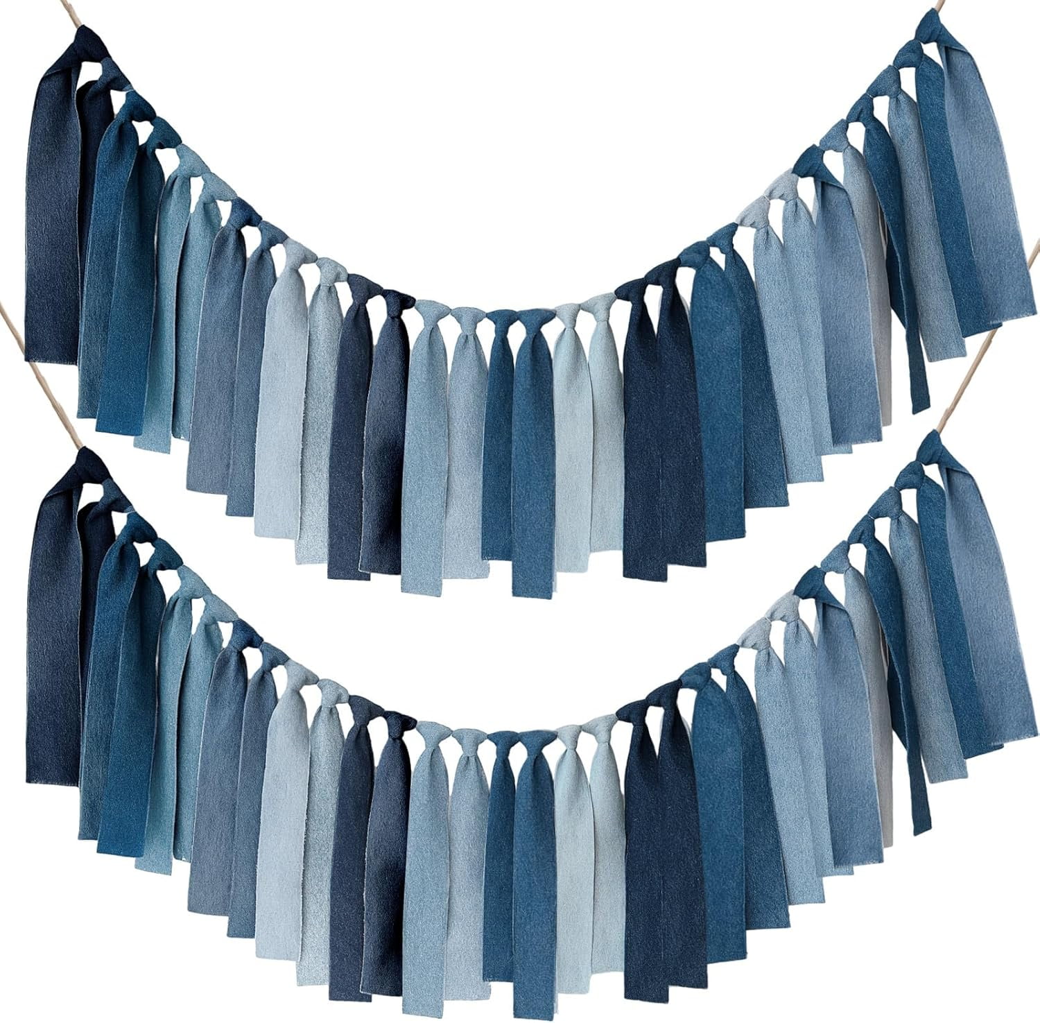 2 Pcs Denim Banner Denim Party Decorations Blue Banner Bachelorette ...