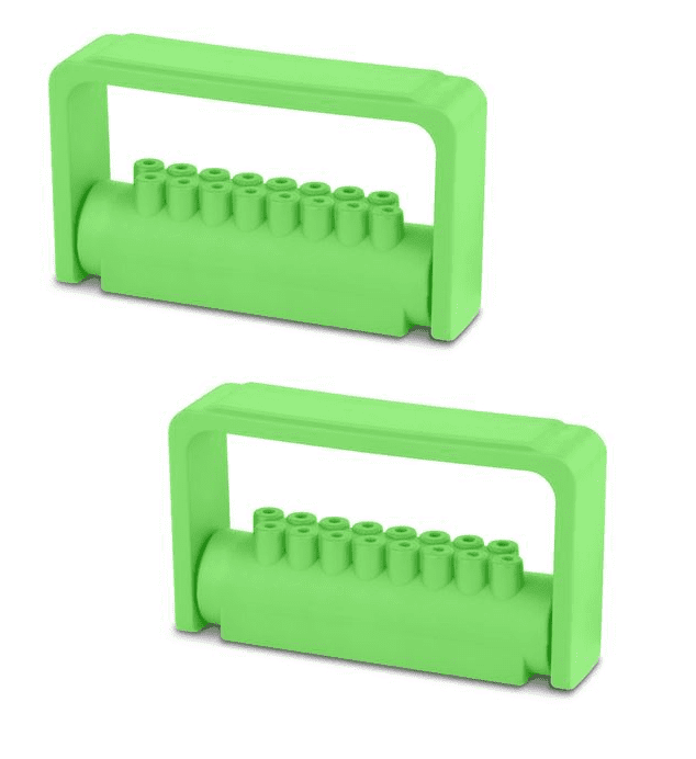 2/Pcs Dental Bur Caddy for 16 Bur Blocks Autoclave 275°F Dental Color ...