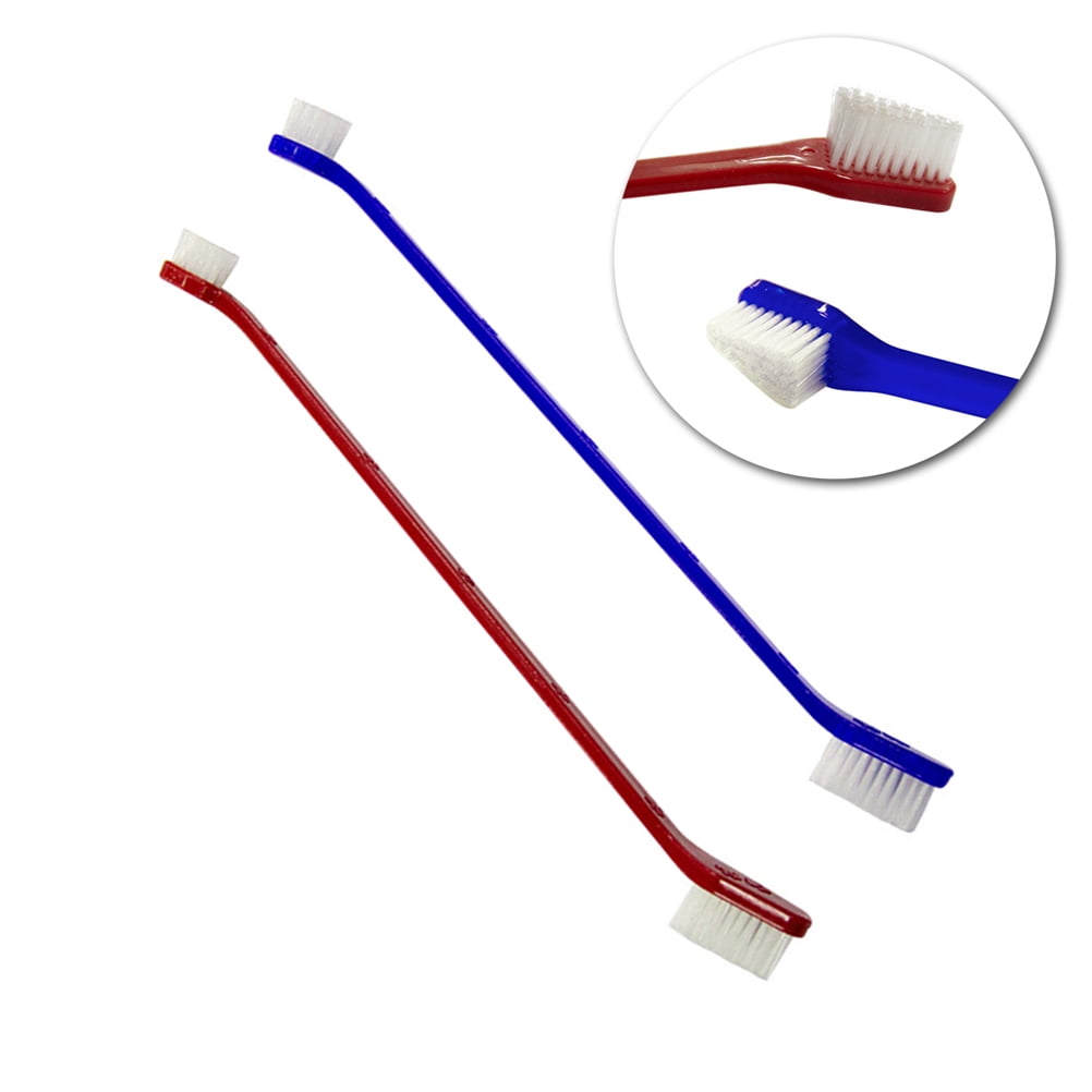 2 Pcs Dental Double Sided Toothbrush Dog Small Cat Toothpaste and Kit ...
