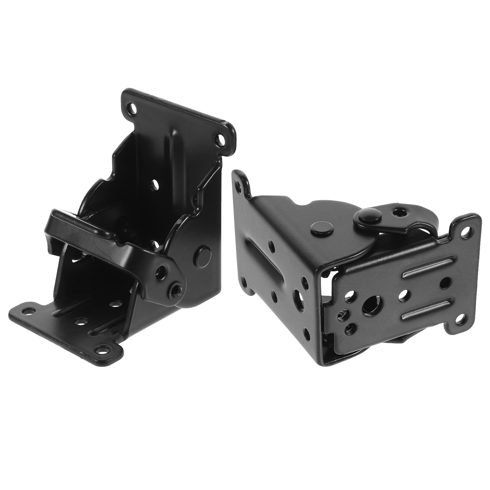 2 Pcs Desk Legs Chairs Heavy-duty Hinges Black Color Locking Self Table ...