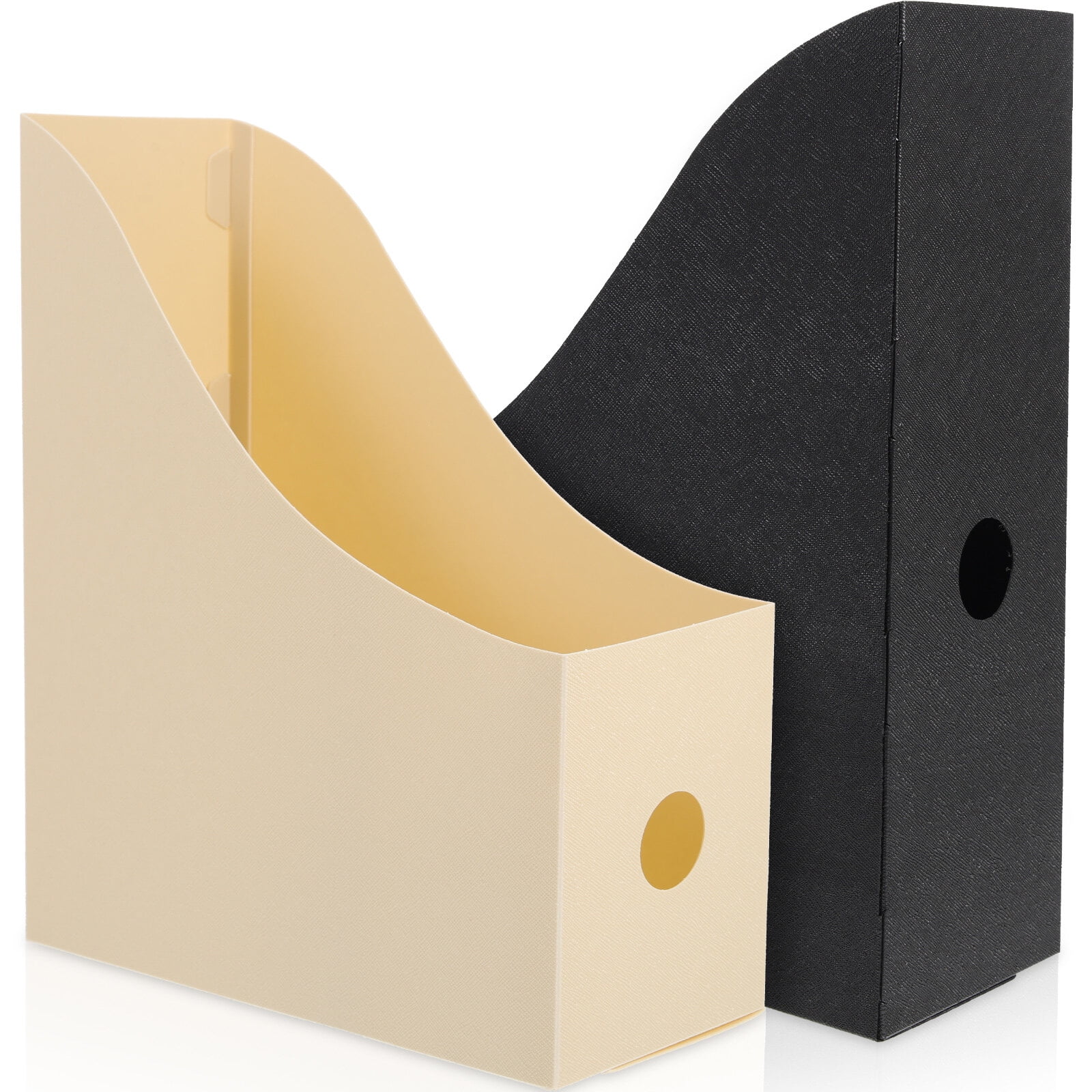 2 Pcs Desktop Bookcase File Storage Box Organizer Document Holder Wall ...