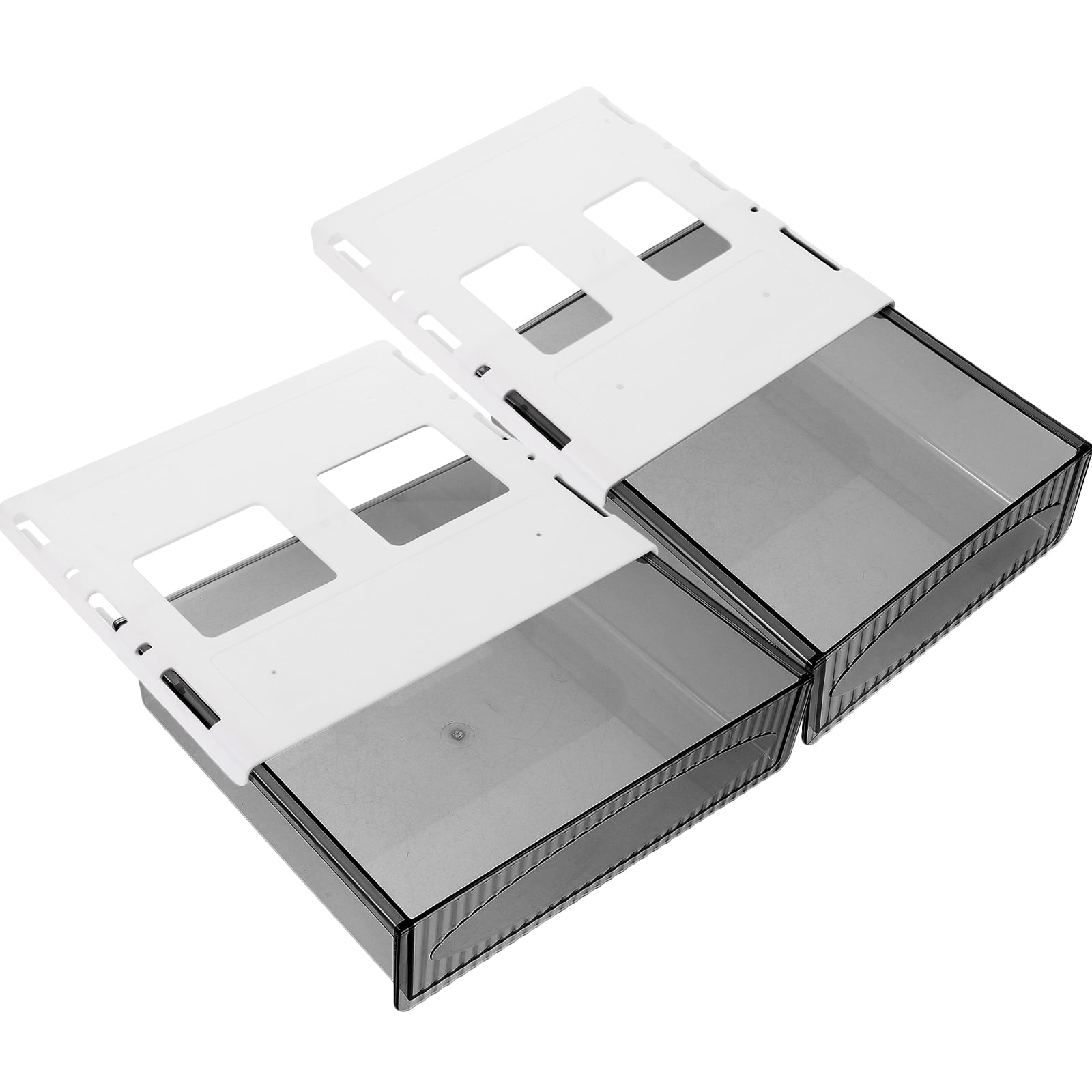 2 Pcs Desktop Miscellaneous Stationery Invisible Storage Without ...