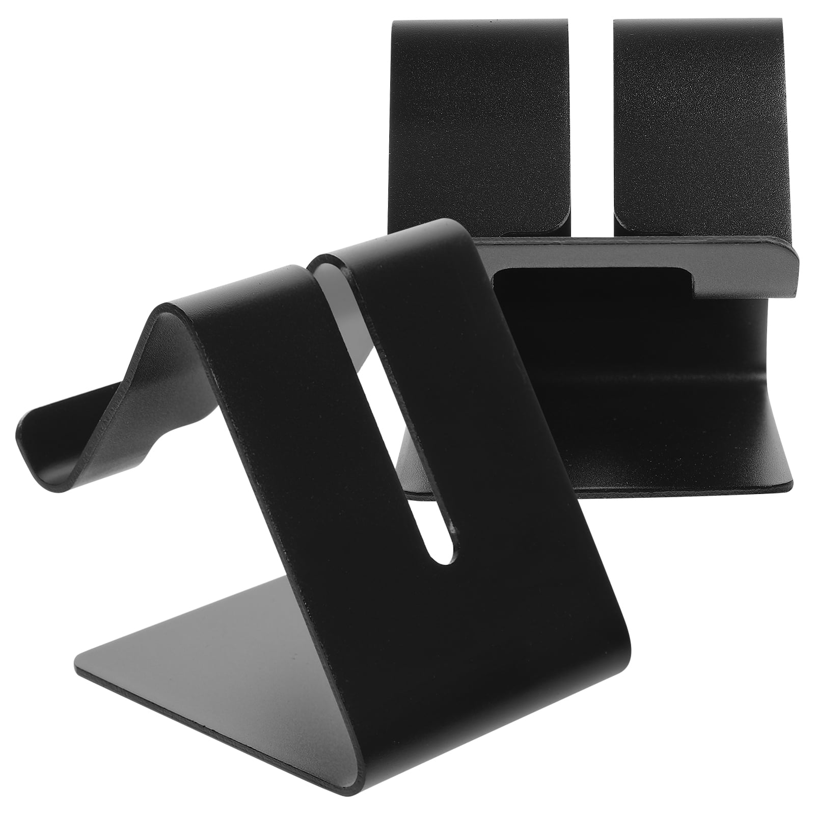2 Pcs Desktop Phone Holder Tv Mount Stick Table Rack Portable Aluminum ...