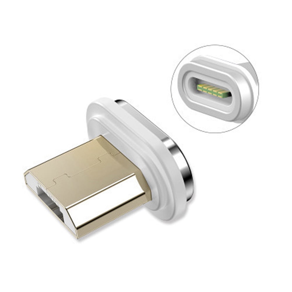 White Magnetic Charging Cable for with USB Adapter Data Line 2 Pieces ...