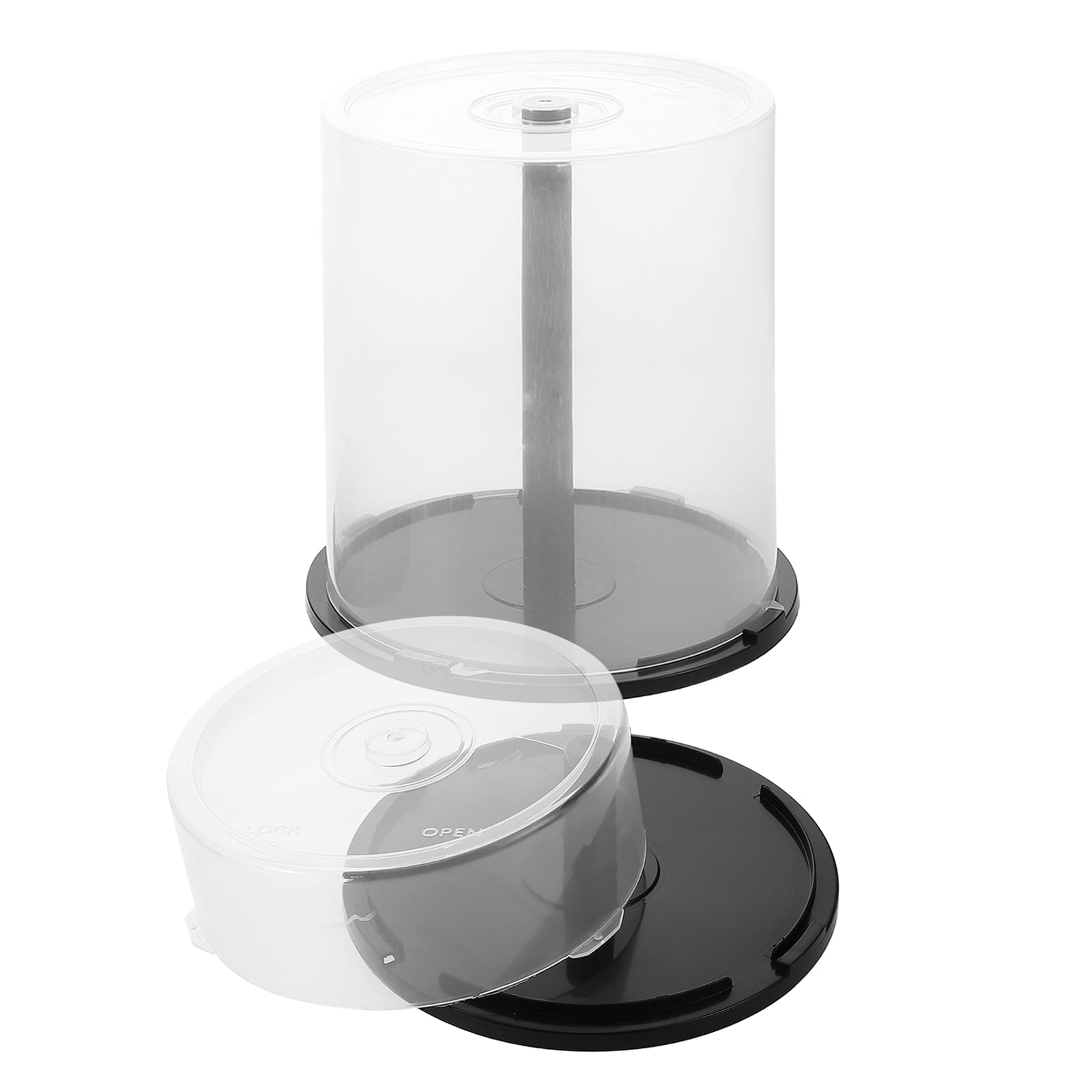 2 Pcs Disc Storage CD Cases Vending Machine Teapot Lid Top Tapered Kits ...