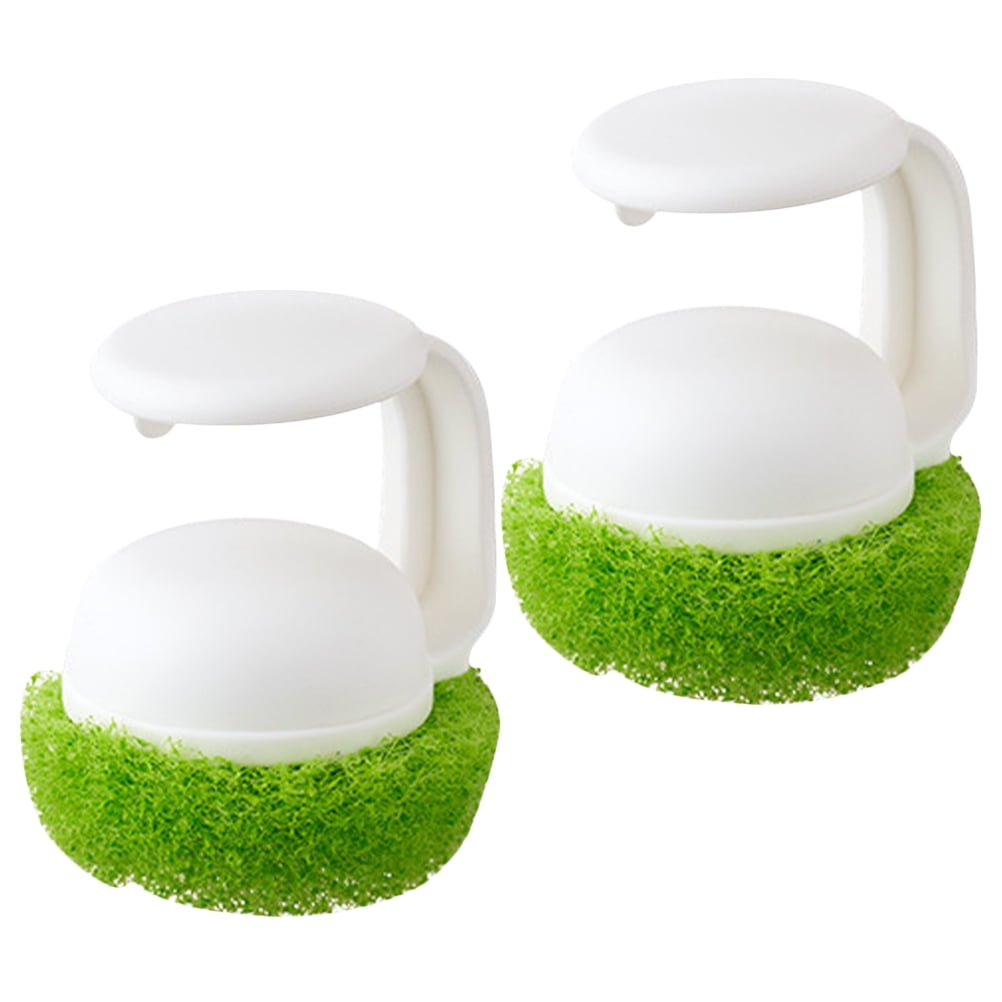 2 Pcs Dish Cleaning Brush Kitchen for Dishes Scrubbers Wand Drainer ...