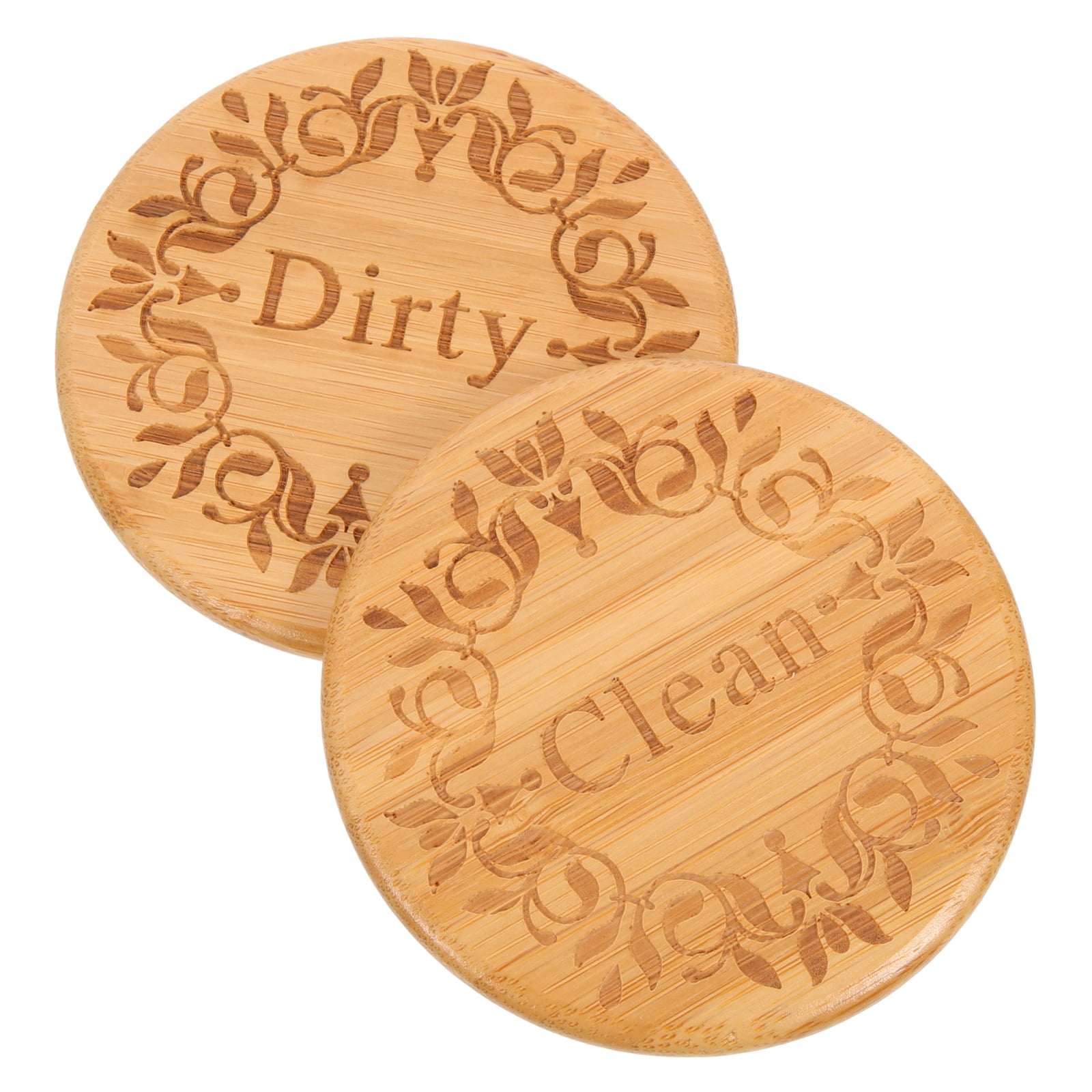 2 Pcs Dishwasher Sign Refrigerator Magnets Fridge Magnetic Indicator ...