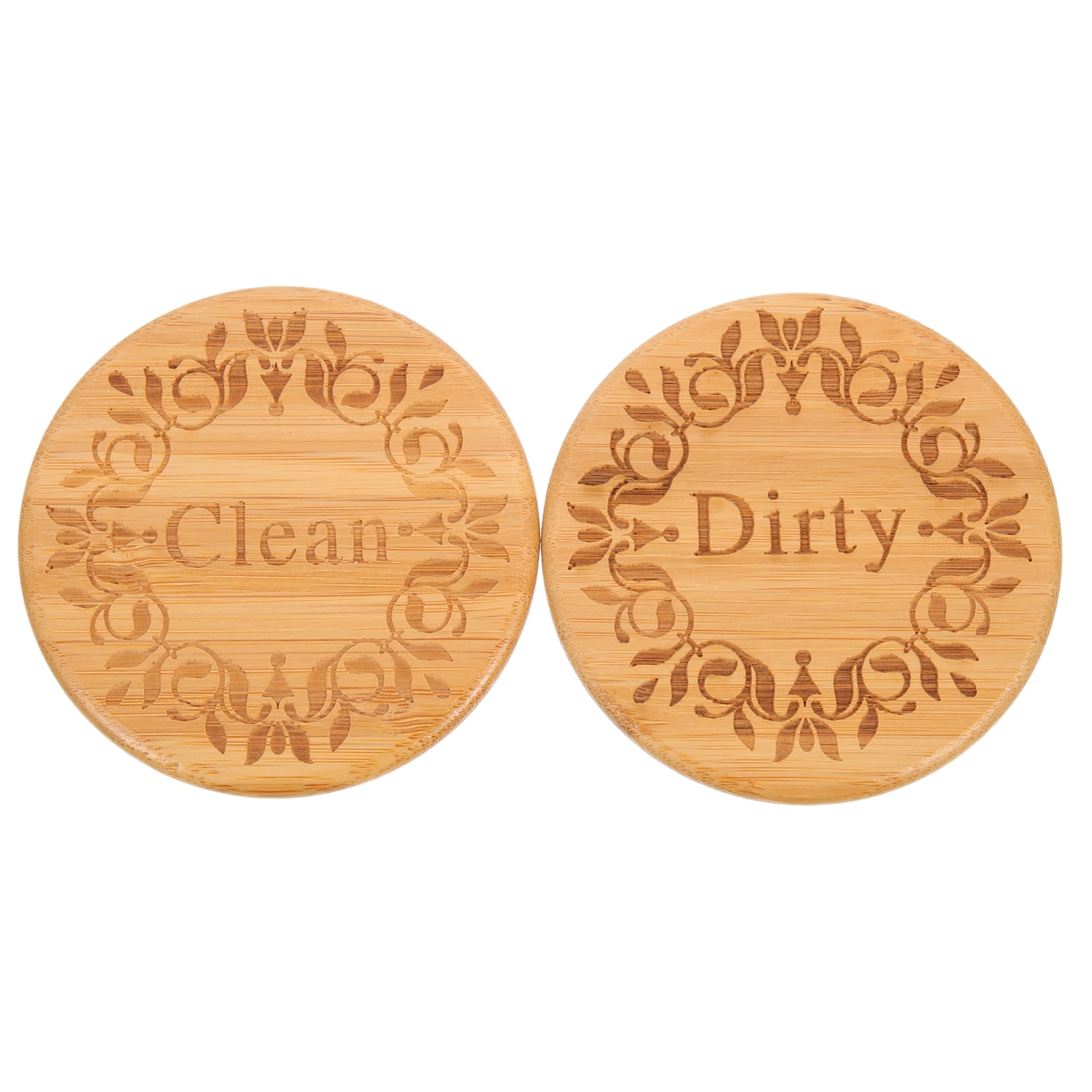 2 Pcs Dishwasher Sign Washing Machine Clean Magnet for Dirty Dual Side ...