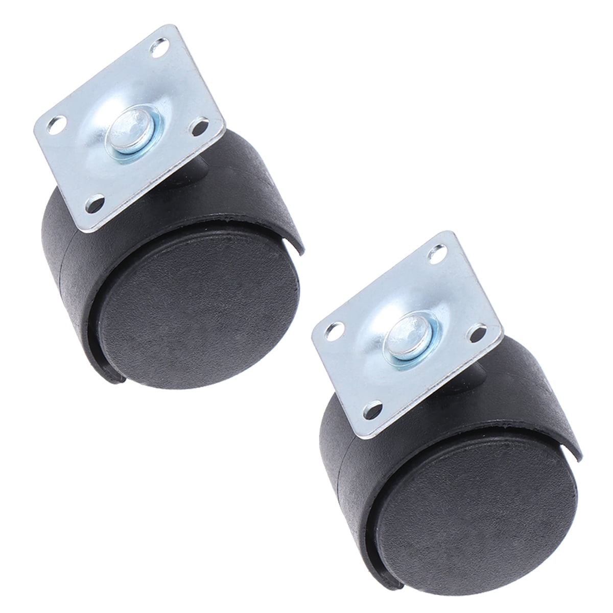 FOXNOVO 2Pcs Sturdy Black Caster Wheels for Furniture Transport and ...