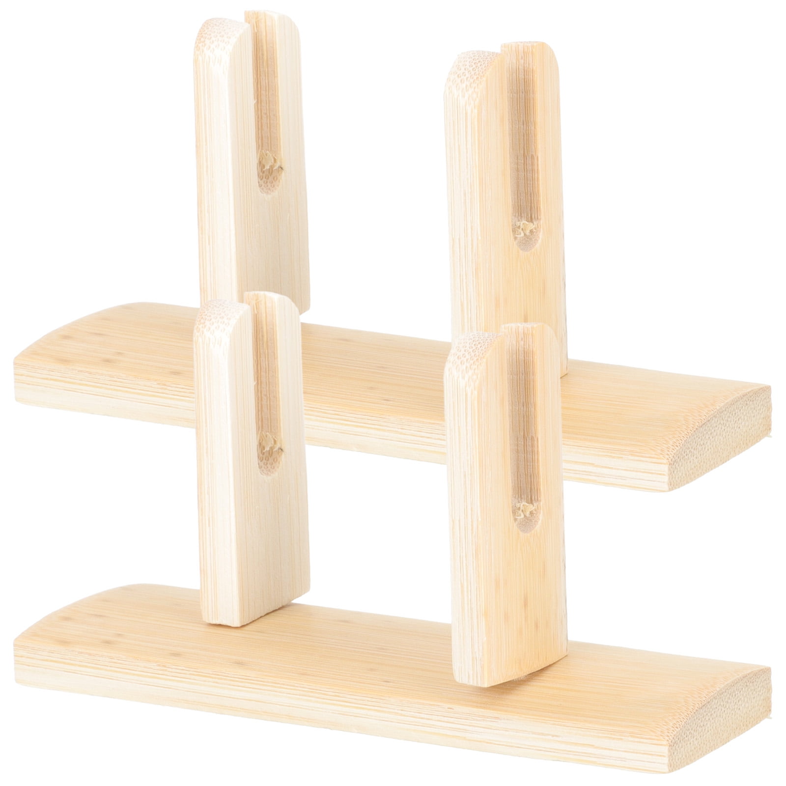 TEHAUX Folding Japanese Fan Stand Wooden Square For Bedroom 2Pcs 4.5X2 ...