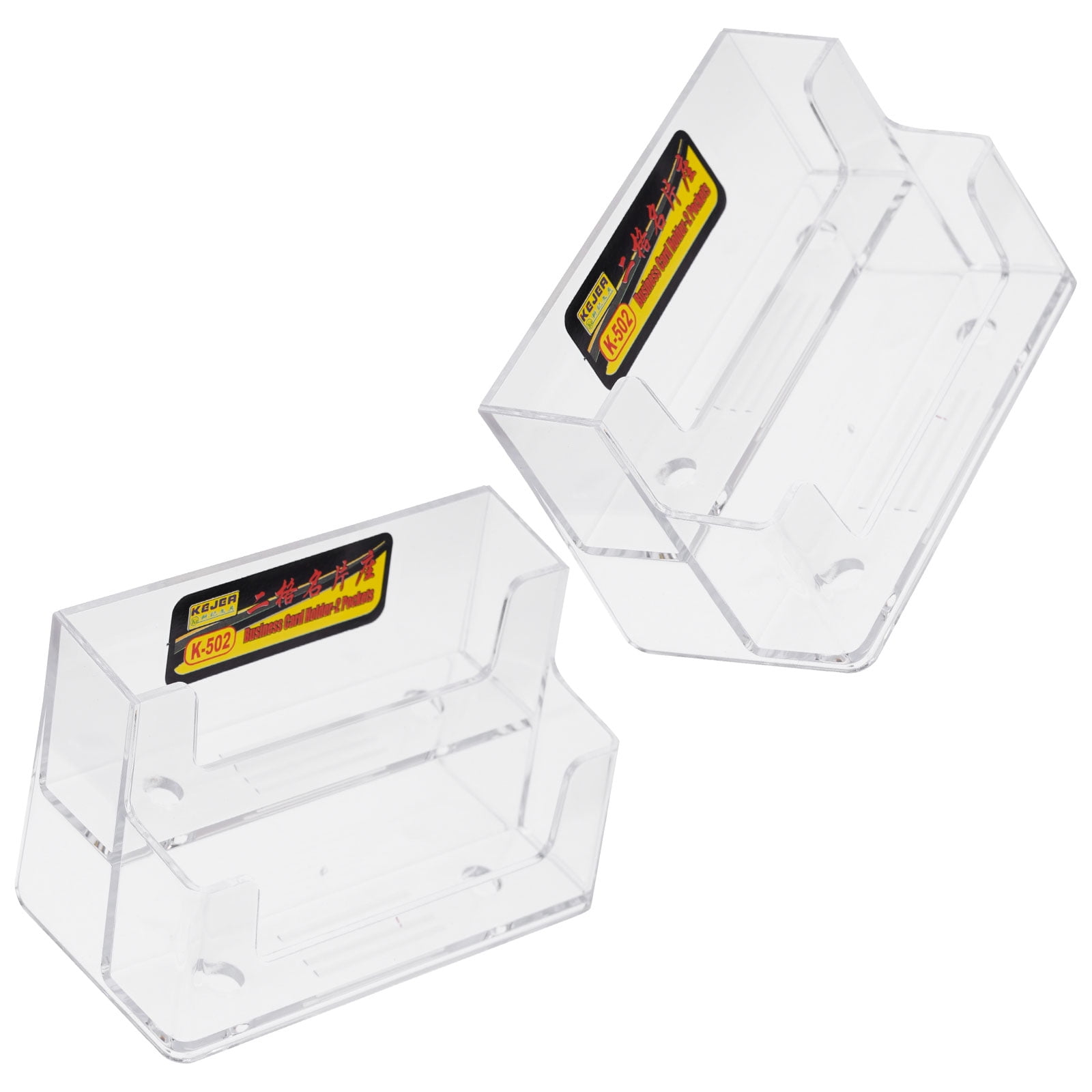 2 Pcs Display Shelf Office Desk Organizers Business Card Holder Storage ...