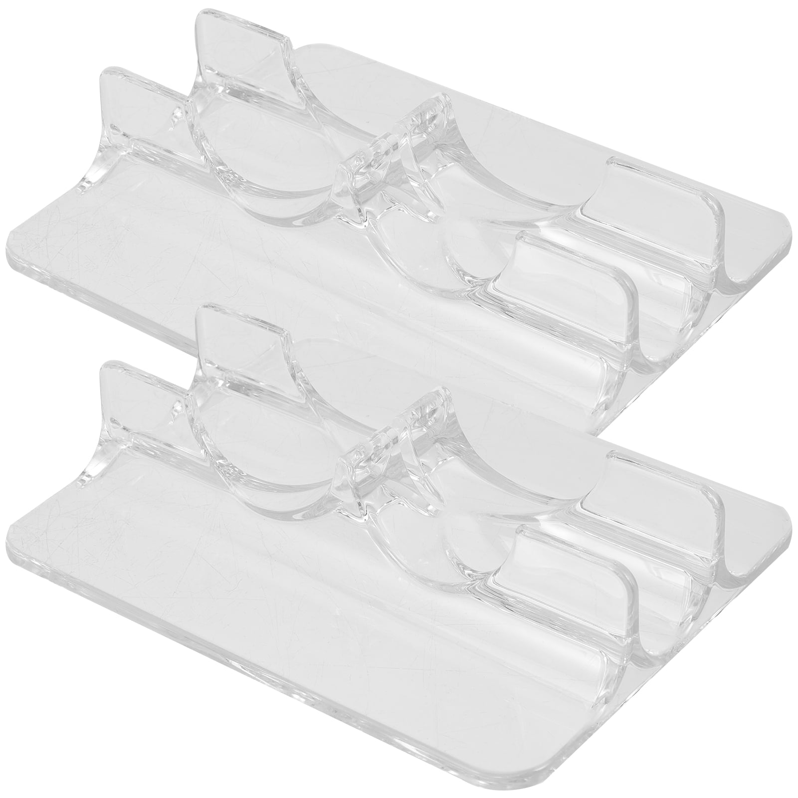 NIAIZEK 2pcs Acrylic Ice Skate Storage Racks Simple Design Holder for ...
