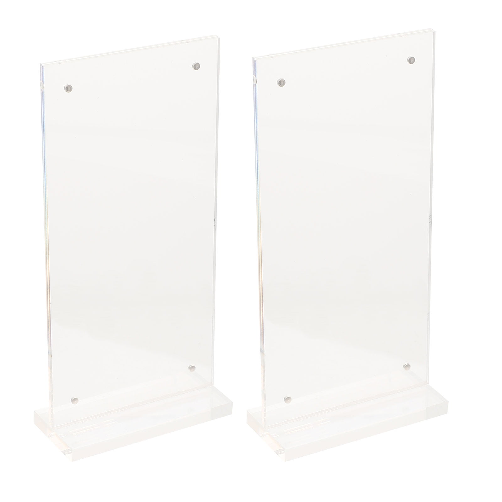 2 Pcs Display Shelves Sign Holder Acrylic Dollar Bill Display Price Tag ...
