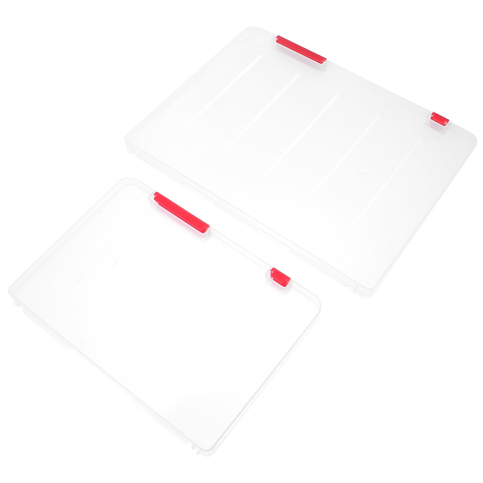 2 Pcs Document Organizer Documents File Protector Case Office Red ...