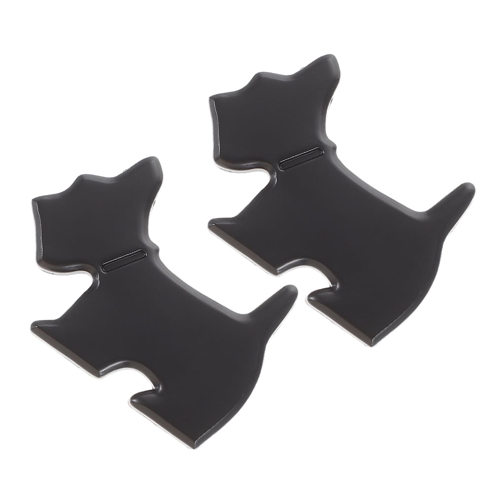 2 Pcs Dog Crack Car Sticker Cute Heart Bookmark The Wire Portable Black ...
