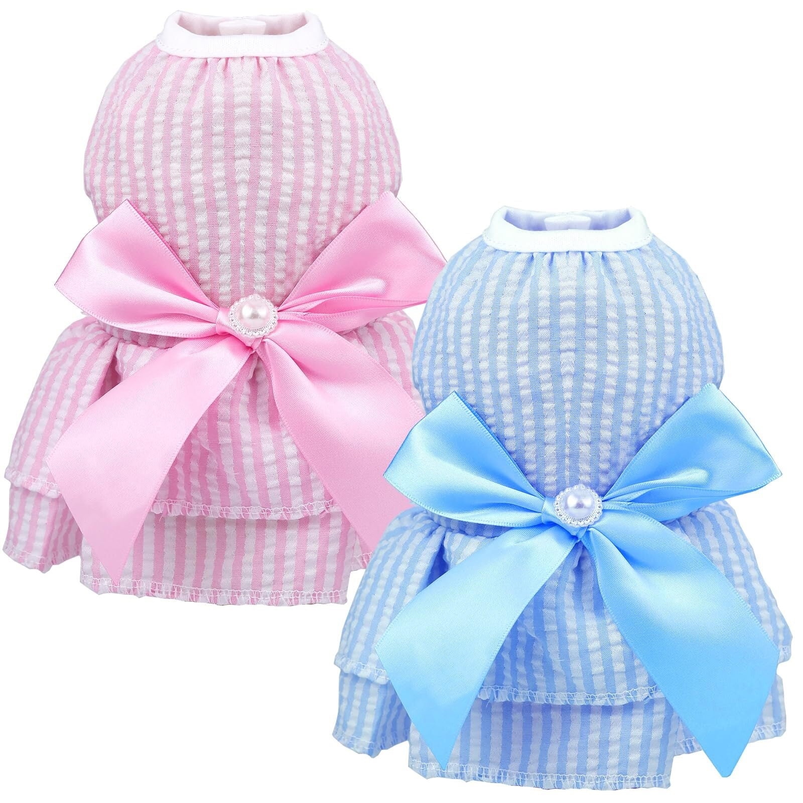 2 Pcs Dog Dresses for Small Medium Puppy Girl Female Xs Clothes Summer ...