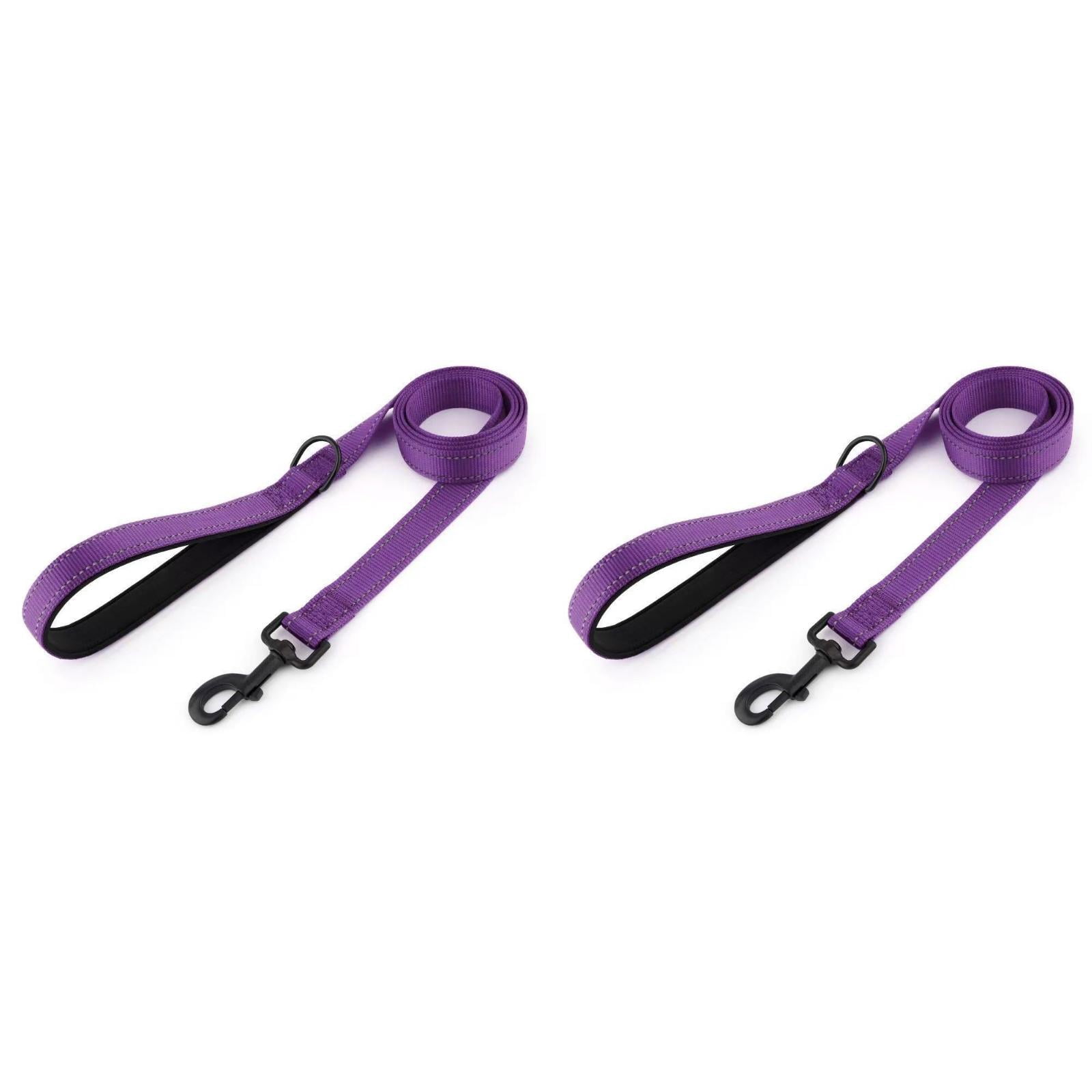 2 Pcs Dog Leash 70.8 Inch Traffic Padded Two Handle Heavy Duty ...