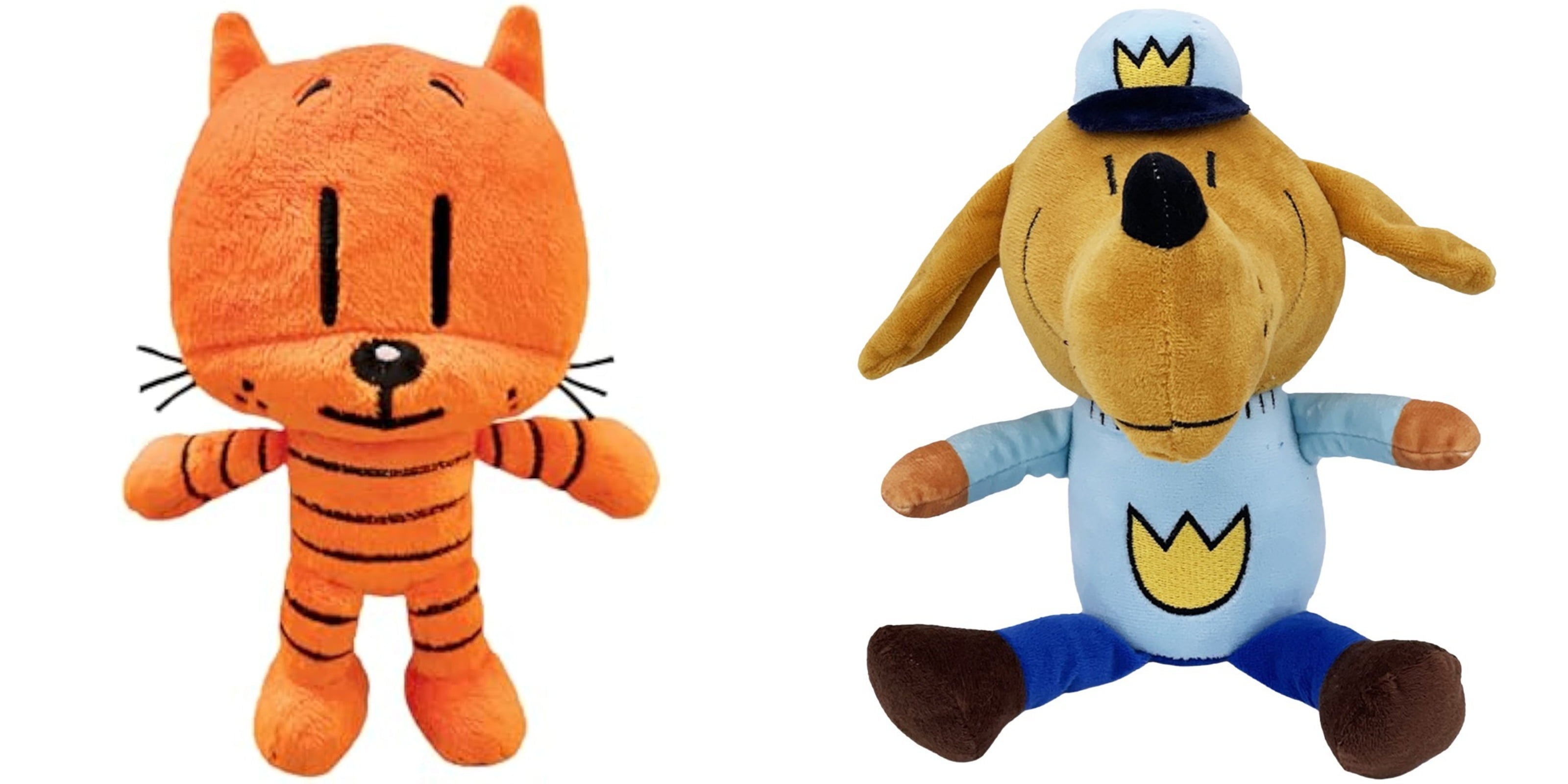 2 Pcs Dog Man Movie Plush - Dog Man and Lil Petey Plush, Collect All ...