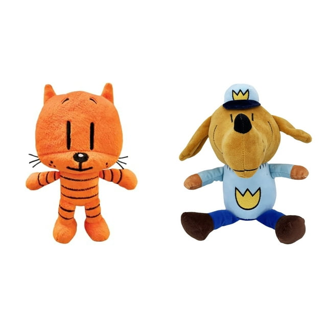2 Pcs Dog Man Movie Plush - Dog Man and Lil Petey Plush, Collect All ...