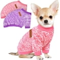 2 Pcs Dog Sweaters for Small Dogs Girl Boy Winter Fleece Clothes Warm ...