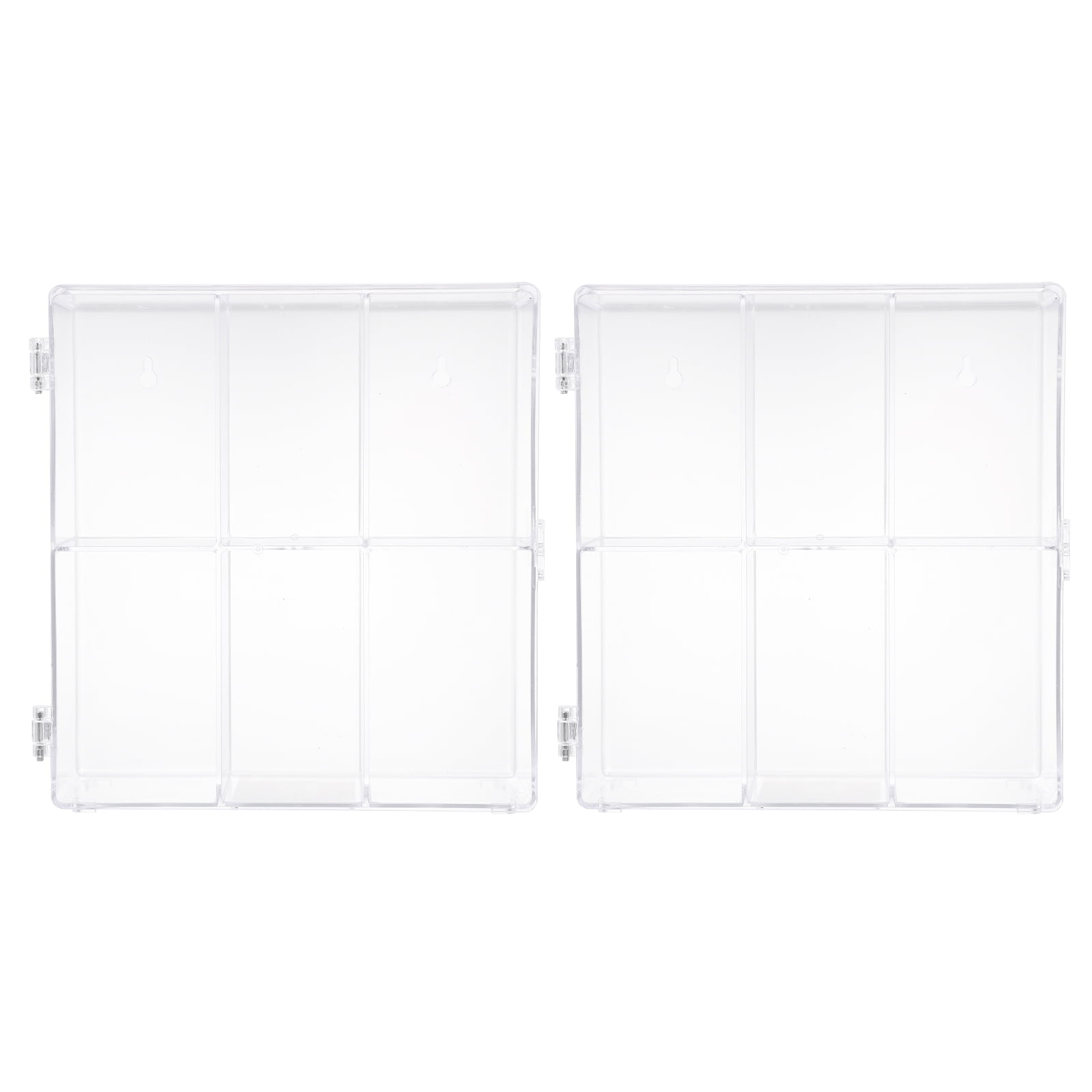 2 Pcs Doll Model Case Display Storage Dollhouse for Figures - Walmart.com