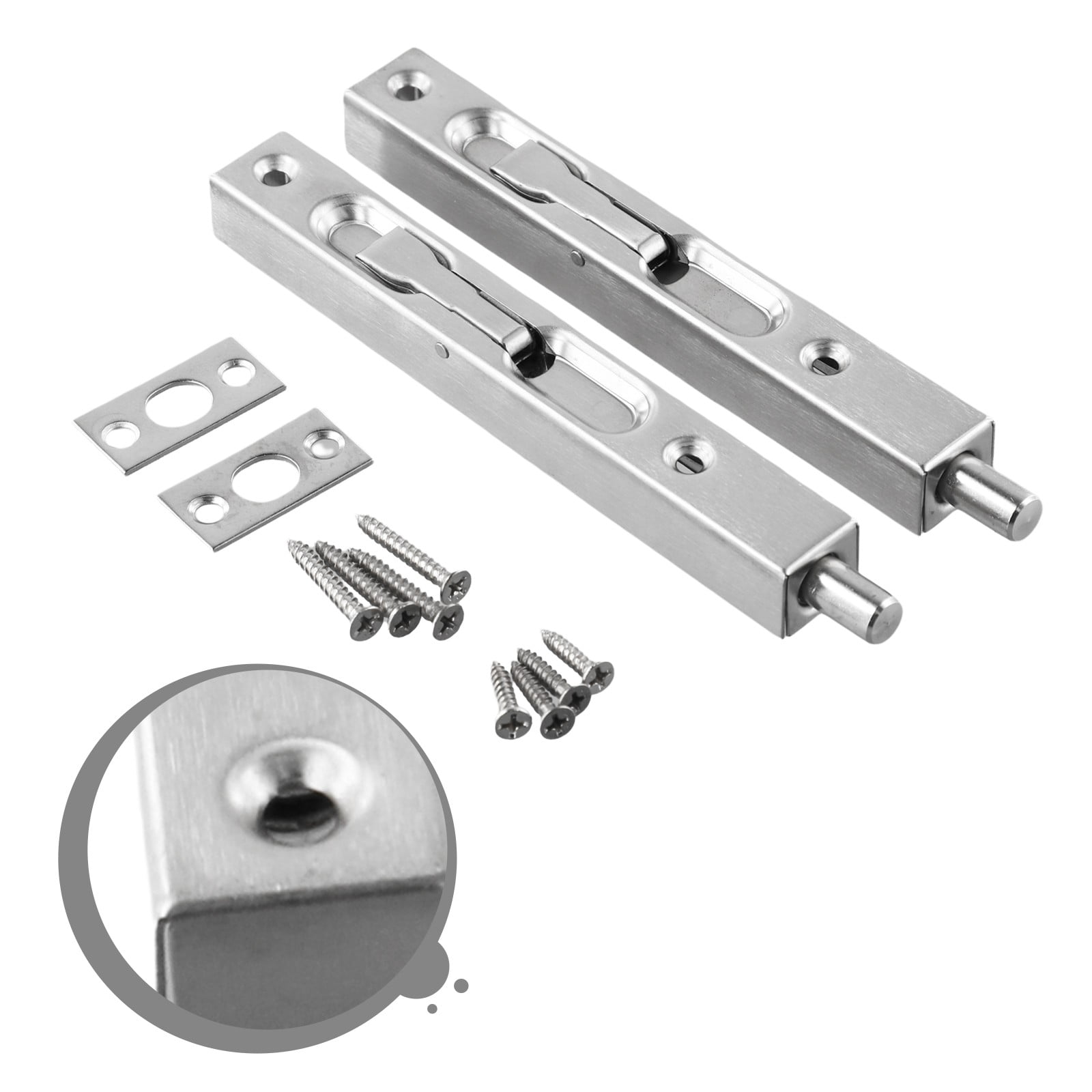 2 Pcs Door Bolt Lock Invisible Bolt Latch Lock Tiandi Concealed Door ...
