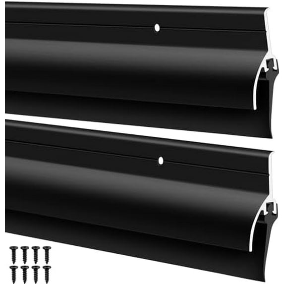 2 Pcs Door Bottom Sweep with Rain Drip 0.5625" W x 2" H x 36" L ...