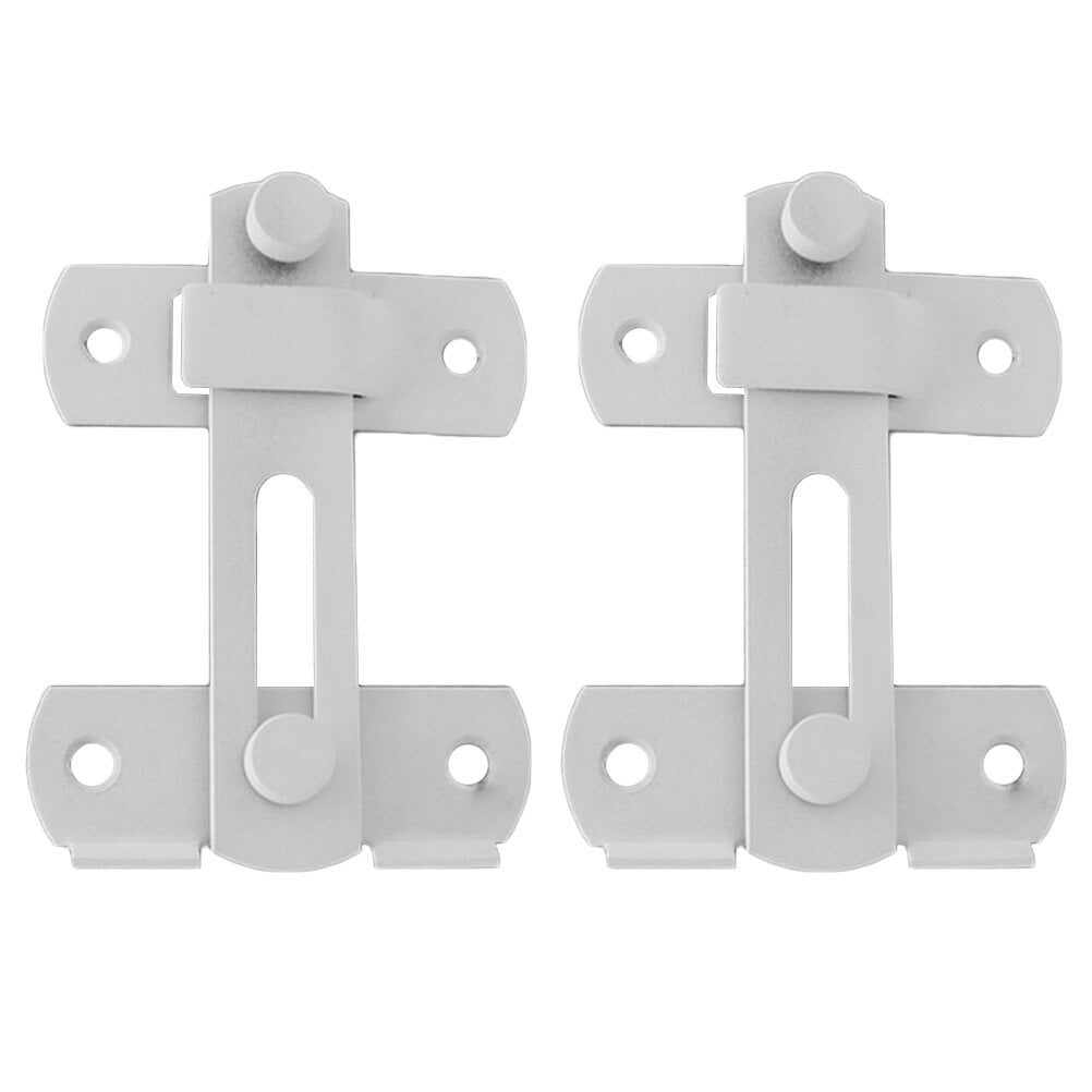 2 Pcs Door Latch Heavy Duty Gate Closing Lock Sliding Bolts Padlock ...