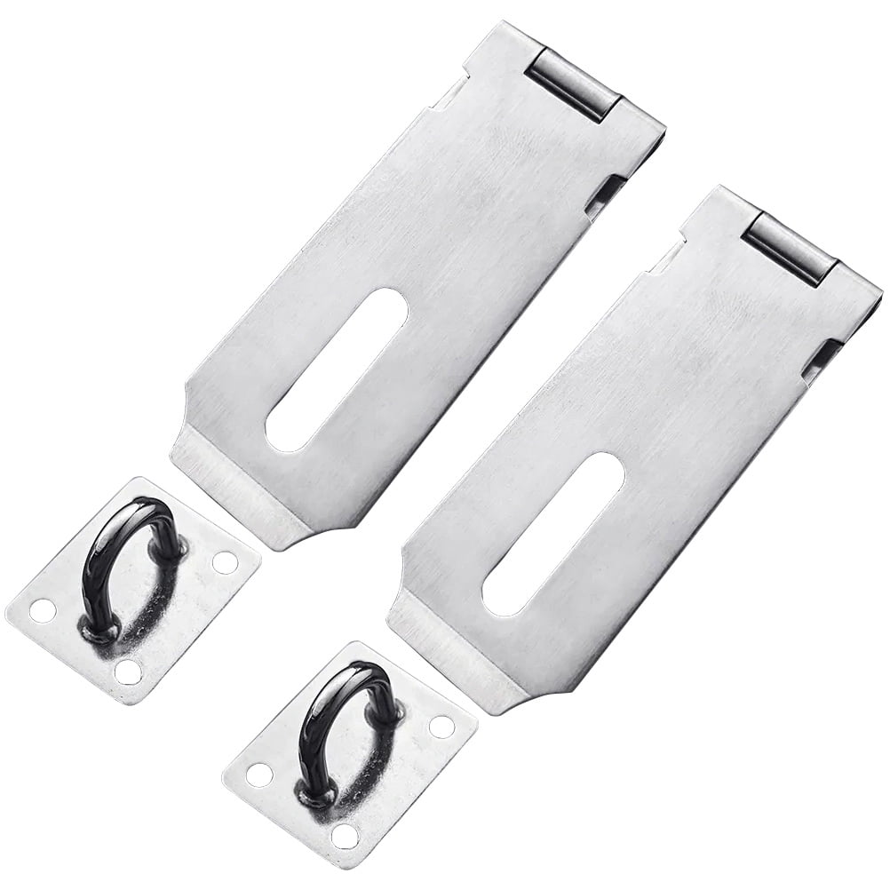 2 Pcs Door Lock Hasp Latch Padlock Locks Garage for Latches Hardwares ...