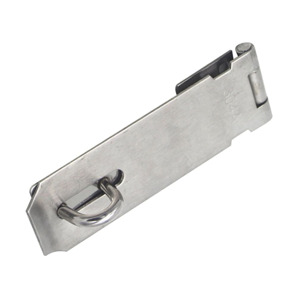 CIMAXIC Silver Rectangular Stainless Steel Hasp Lock for Gates Garage ...