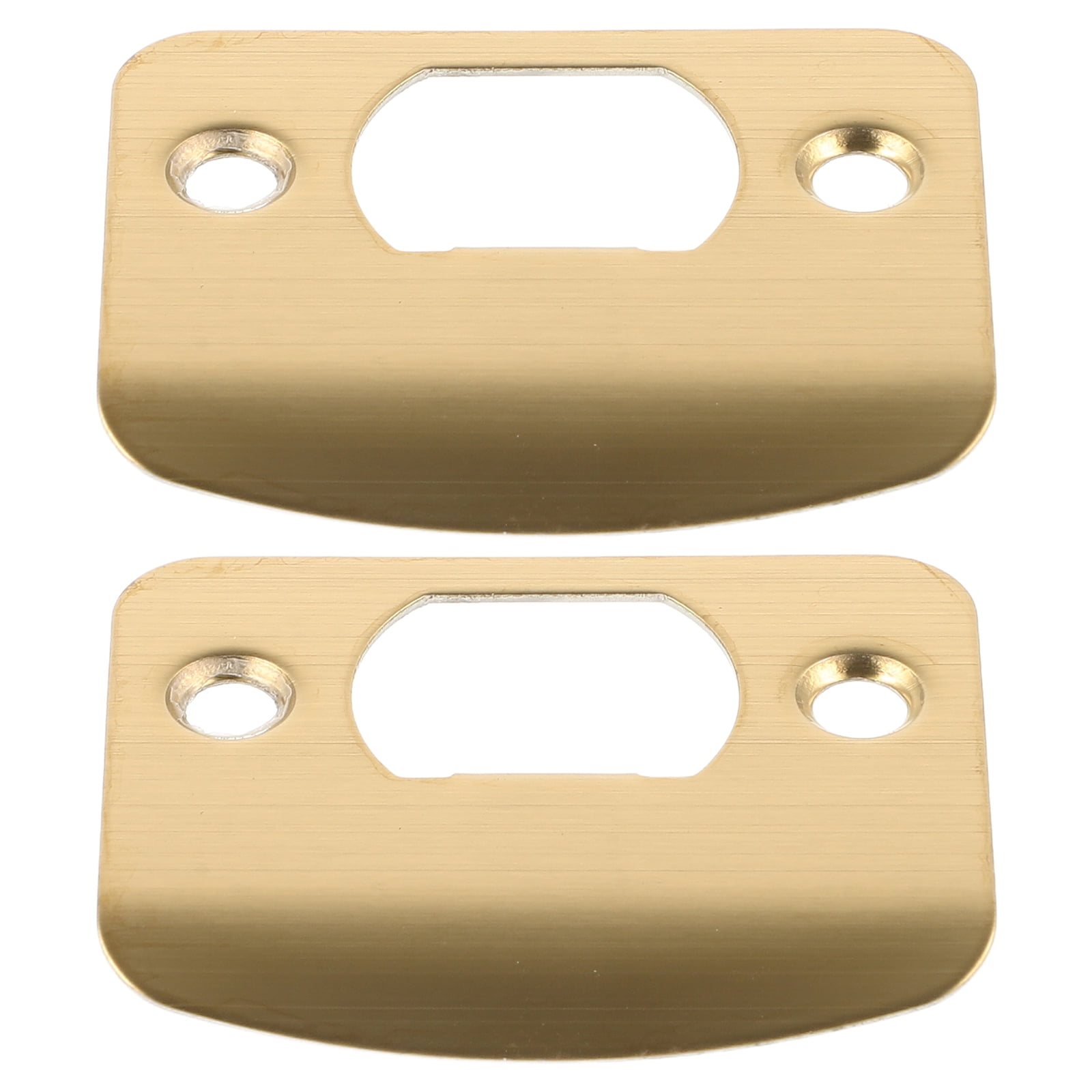 2 Pcs Door Lock Plate Side Board Gate Knob Strike Deadbolt Cover ...