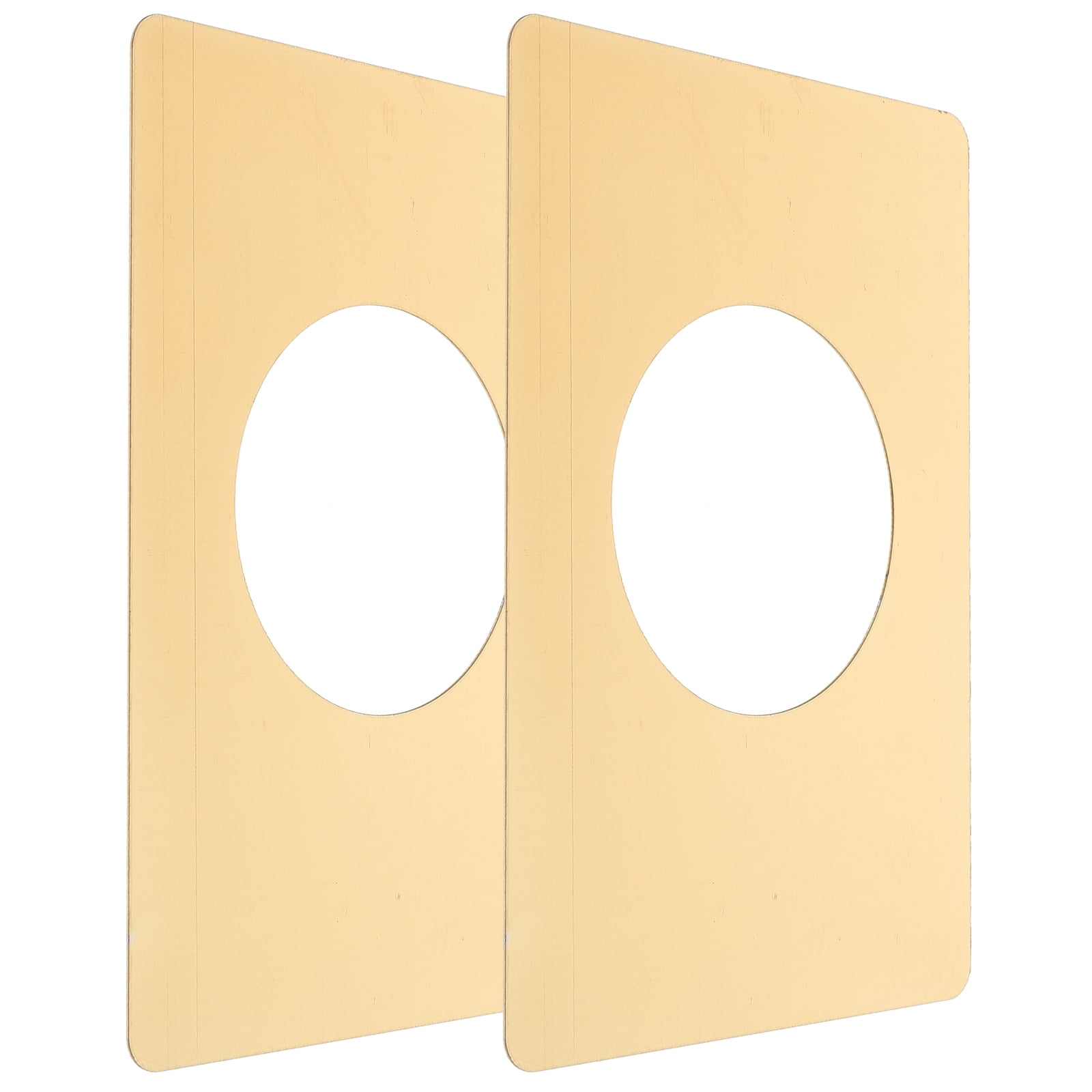 2 Pcs Door Lock Repair Plate Fixed Piece Room Round Strike Deadbolt ...