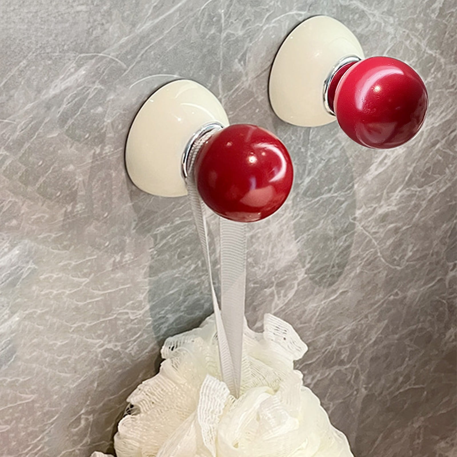 2 Pcs Dopamine Balls Suction Cup Hooks, Living Room Bedroom No Punch No ...