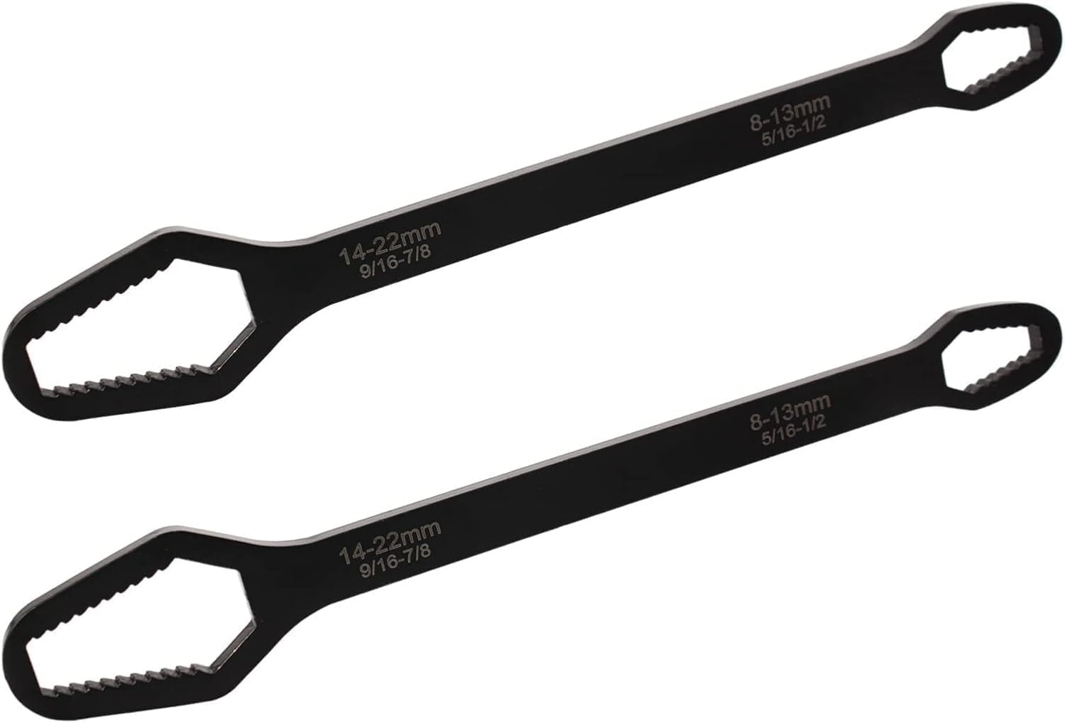2 Pcs Double-Ended Self-Tightening Adjustable Wrench Tools, Multi ...